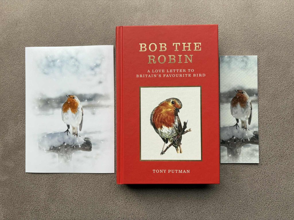 Bob on Snowy Garden Fork - Signed Book Christmas Gift Bundle